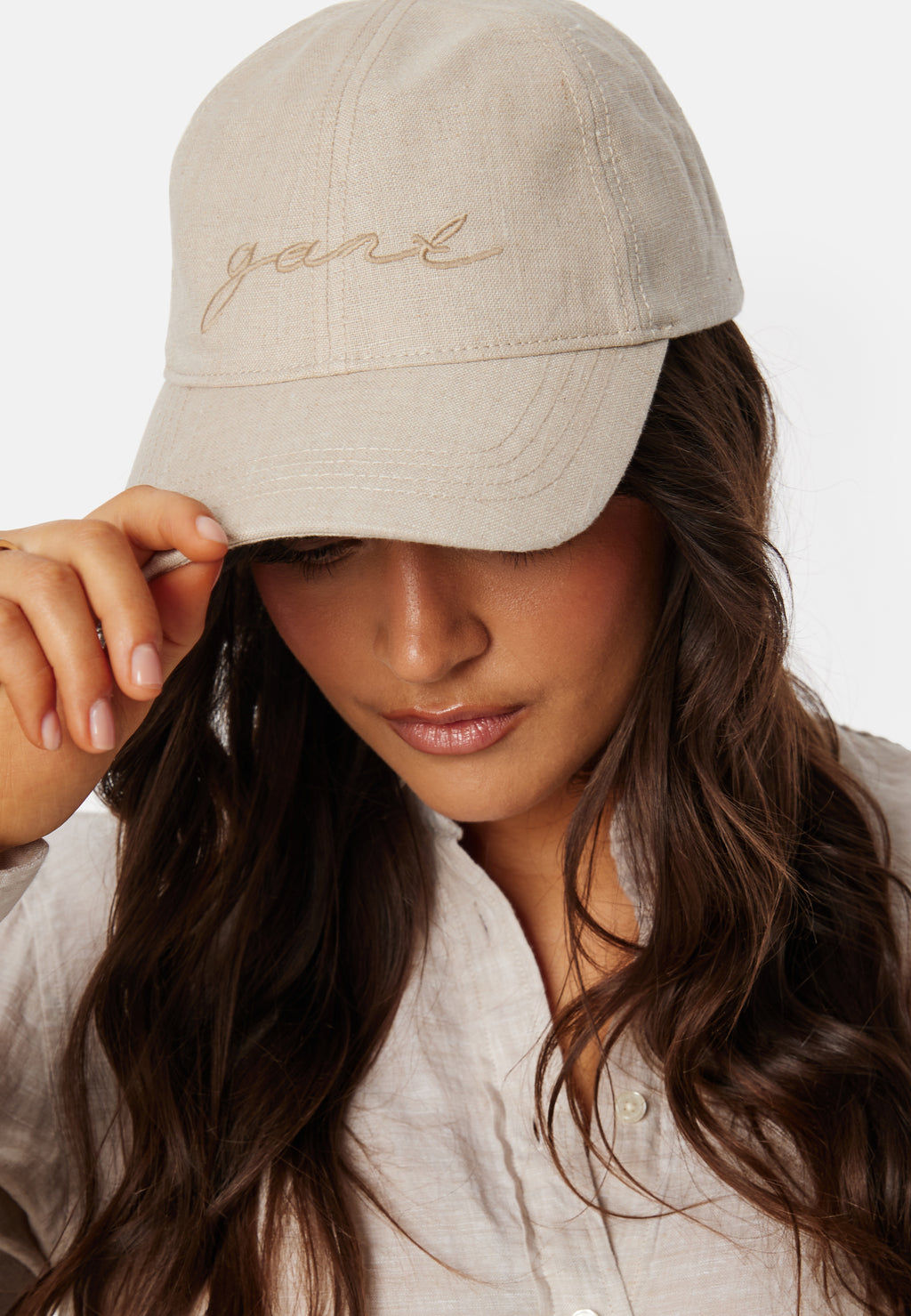 Gant – Linen Cap – Accessories – Beige