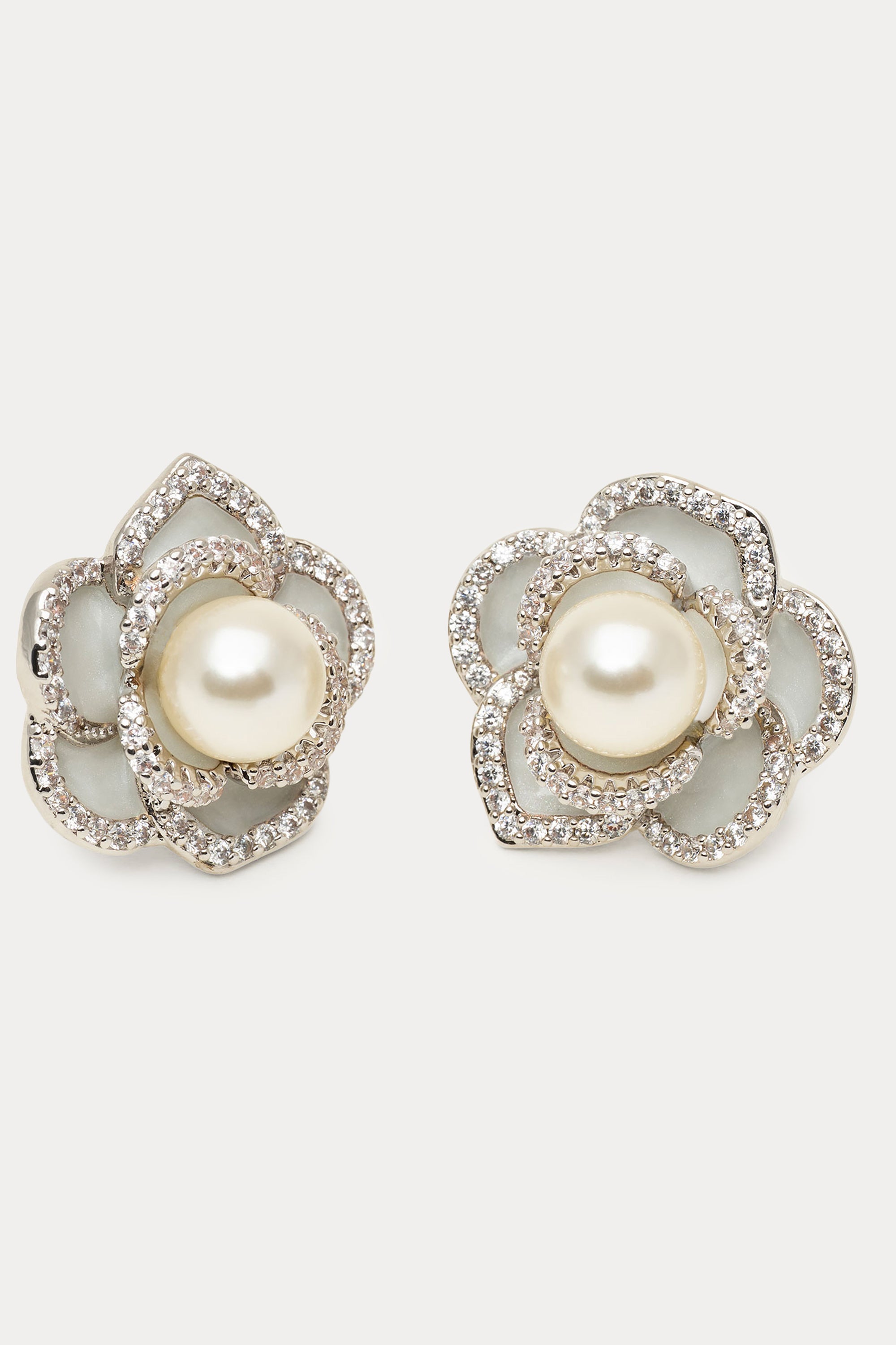 Lily and rose – Coco Rose Earrings - Ivory Mist – Accessories – White
