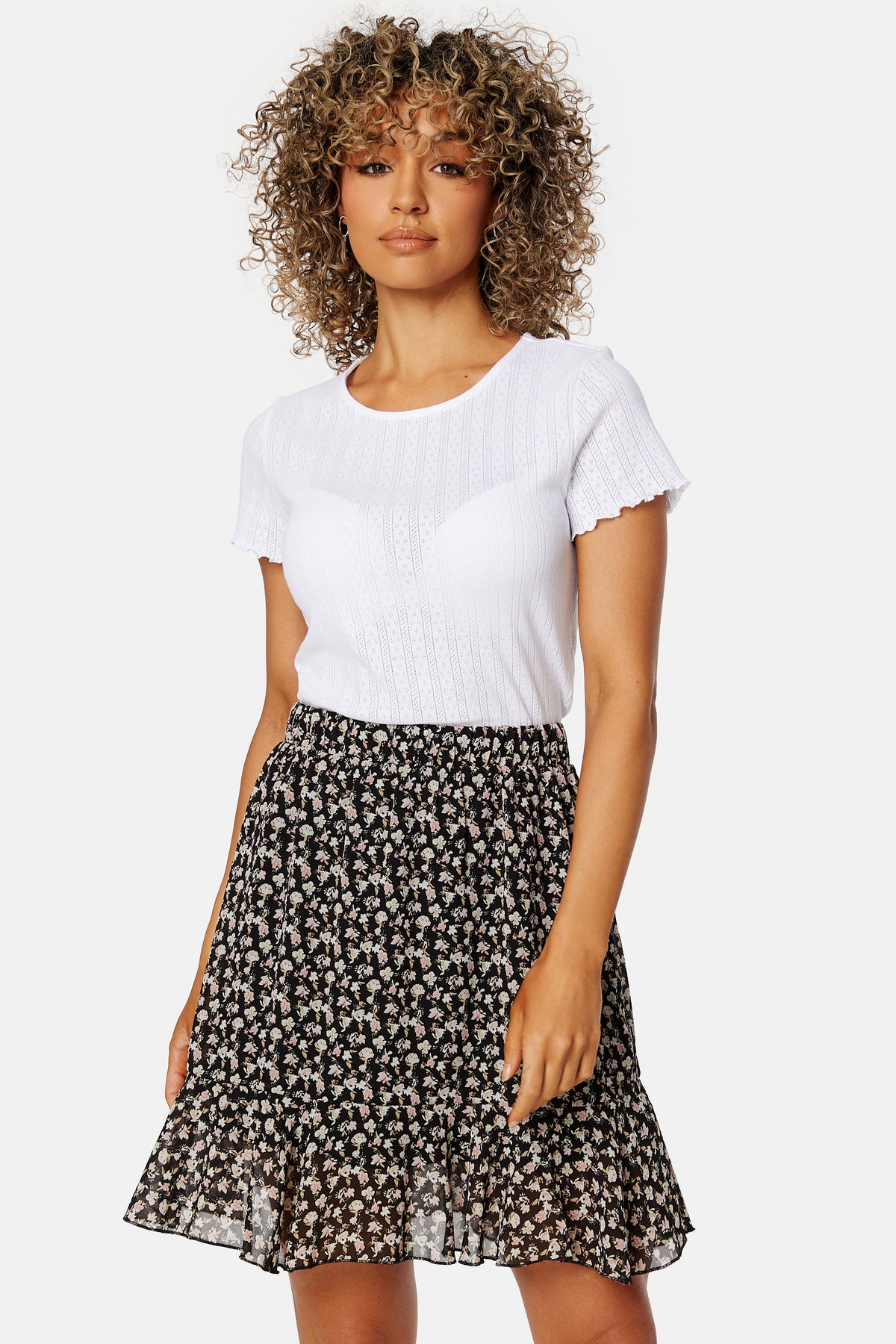 Only – Carlotta S/S Top – Basic tops – White